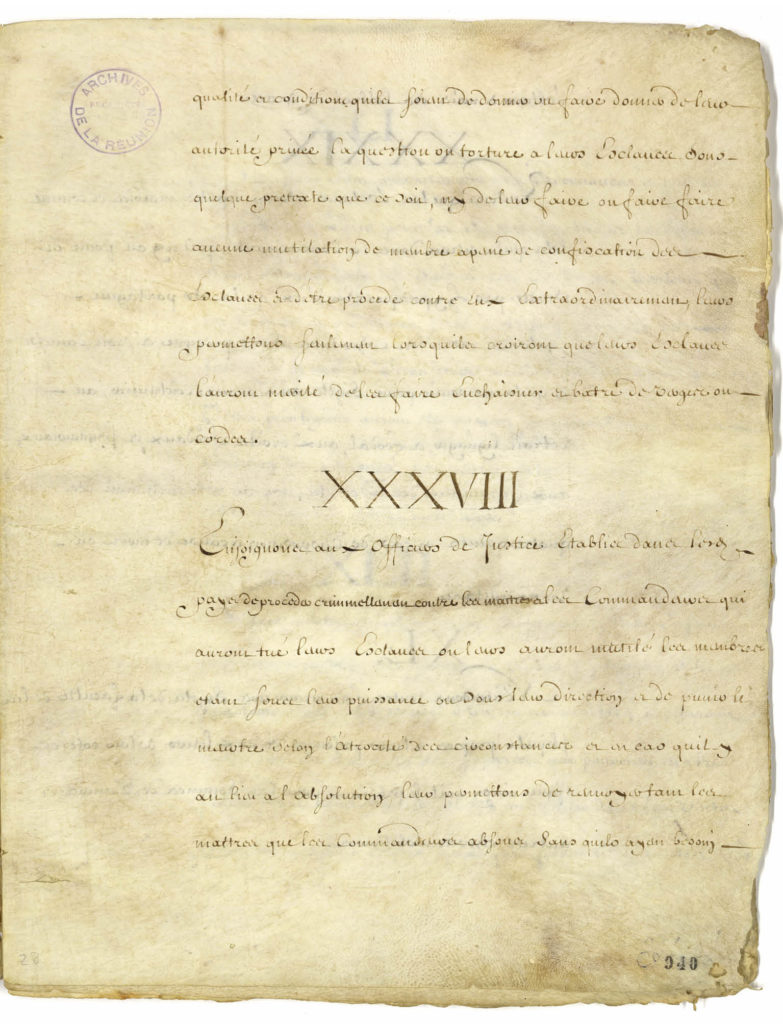 3.3 | Code Noir – Mar[r]on[n]ages