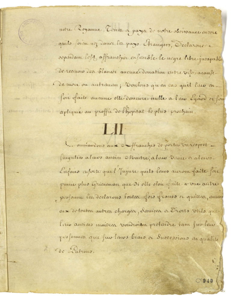 3.3 | Code Noir – Mar[r]on[n]ages